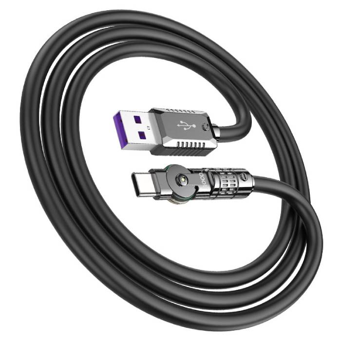 Cablu HOCO U118 Triumph Type-A to USB-C, 1.2m(100W)
