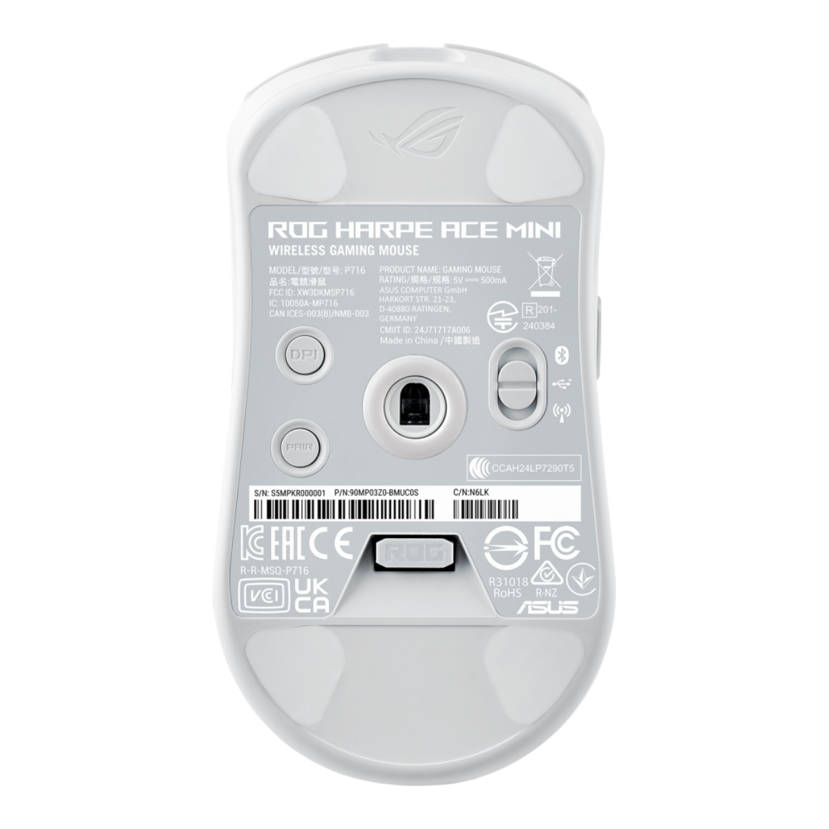 Wireless Mouse ASUS ROG Harpe Ace Mini, White în Moldova